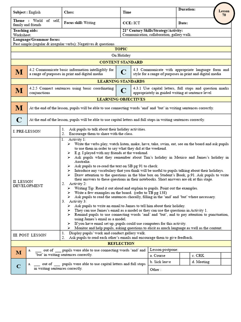 lesson 70 | PDF | English Language | Linguistics