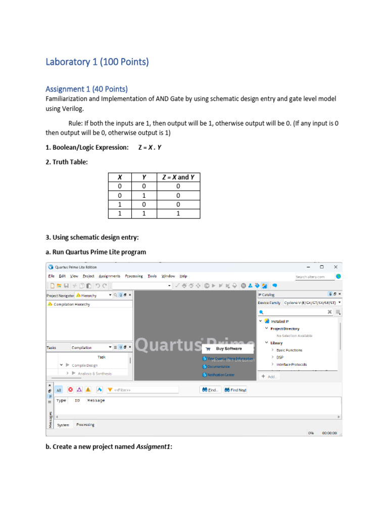 Lab1 (1) | Download Free PDF | Logic Gate | Digital Electronics