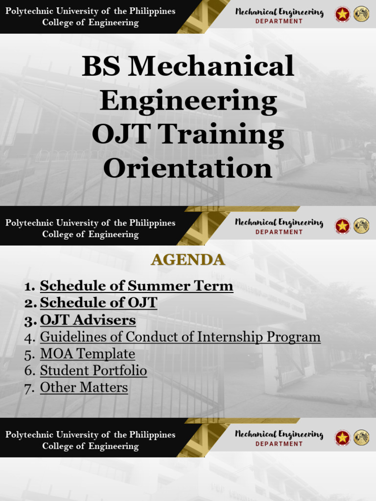 ME-DEPARTMENT-OJT-ORYE | Download Free PDF | Mechanical Engineering ...