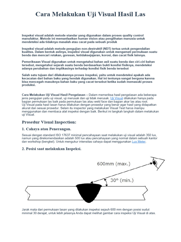 Inspeksi Visual | PDF