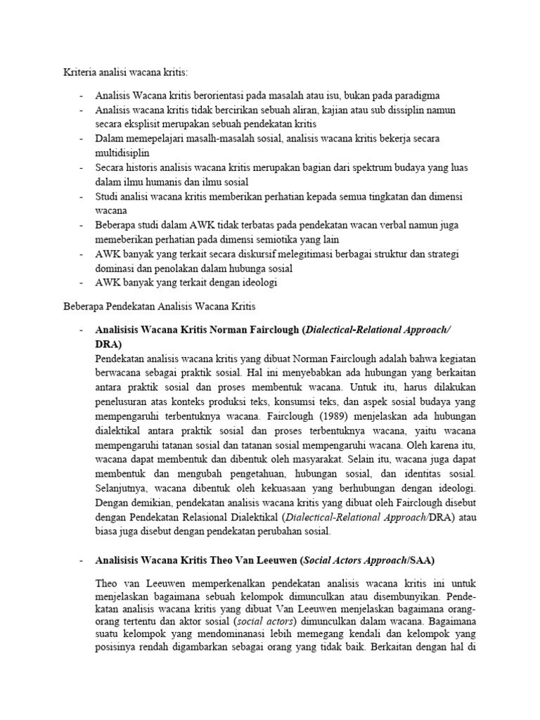 Materi Kelompok Kriteria AWK Dan Pendekatan AWK New | PDF