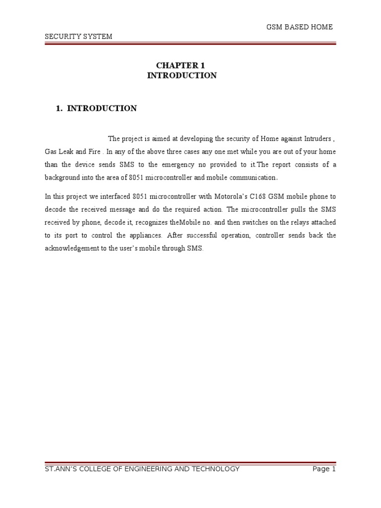 GSM Based Home Security System | PDF | Digital Electronics | Computer ... GSM Based Home Security System | PDF | Digital Electronics | Computer ...