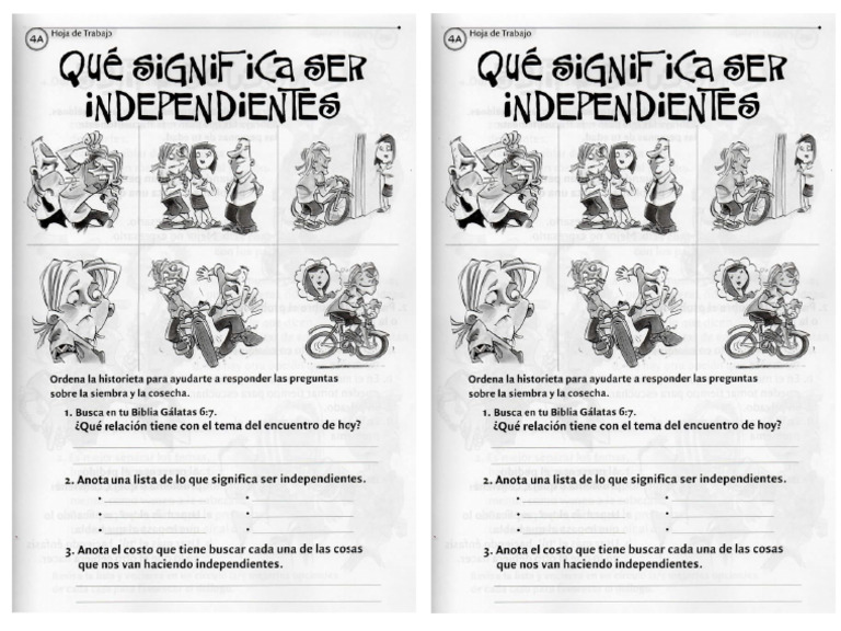 Que Significa Ser Independientes Imprimir | PDF