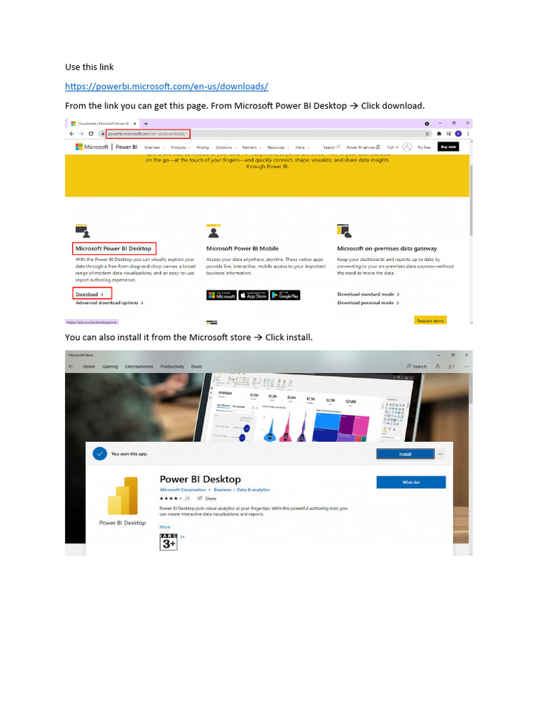 How to Download Power BI Desktop | PDF