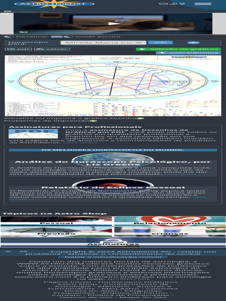 Mapa de Astrologia Gratuito - Astrodienst | PDF | Astrologia | Nuvem ...
