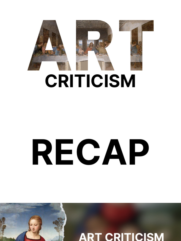 PPT SLIDES-ART CRITICISM | PDF | Aesthetics | Leonardo Da Vinci