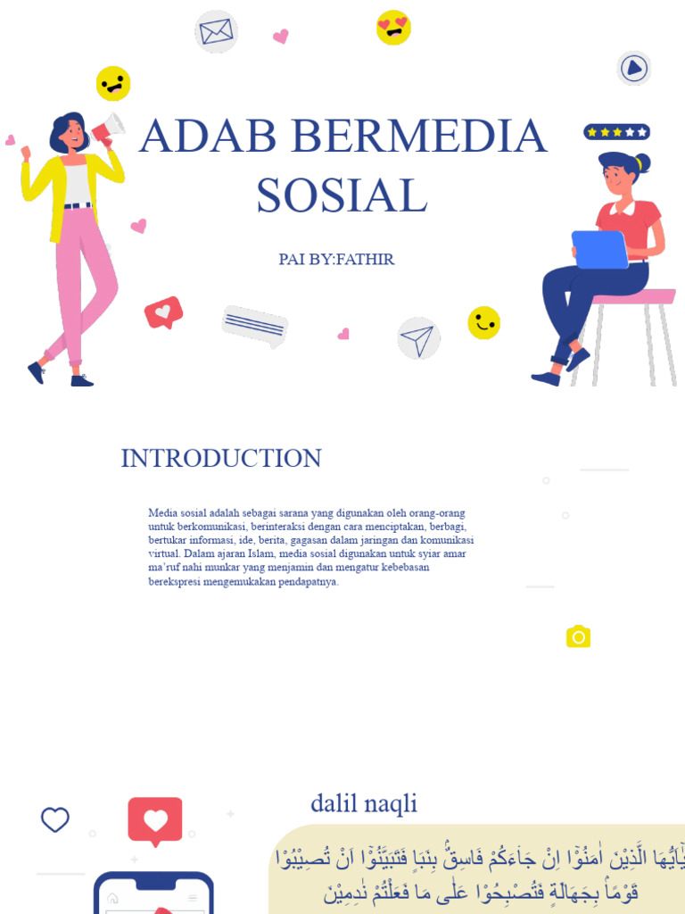 Adab Bermedia Sosial: Pai By:Fathir | PDF