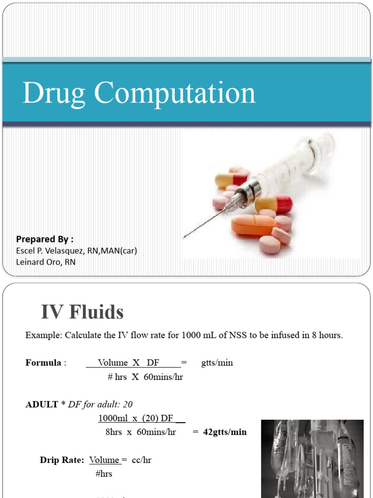 Drug Computation | Download Free PDF | Medical Treatments | Pharmacology