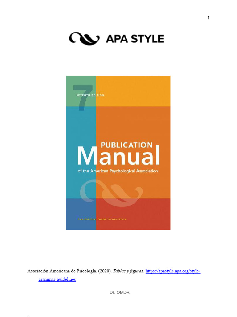 Guía para Tablas y Figuras (APA, 2020) ... | Descargar gratis PDF ...