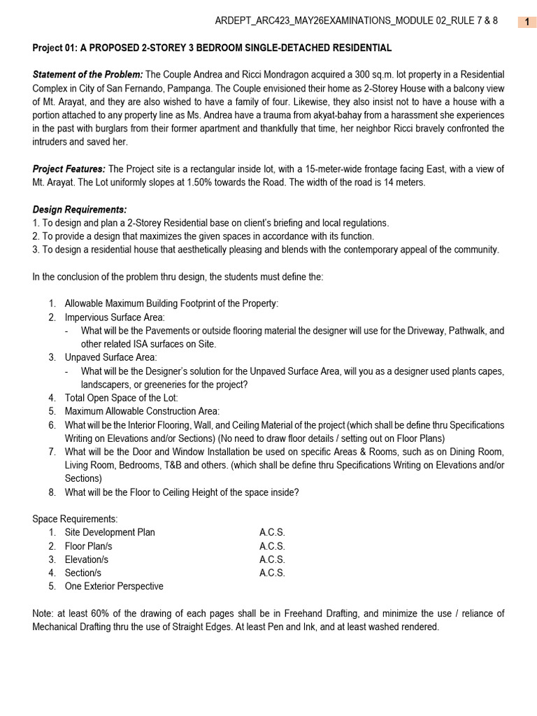 Rule78 Esquisse 07.26.2023 | PDF | Buildings And Structures