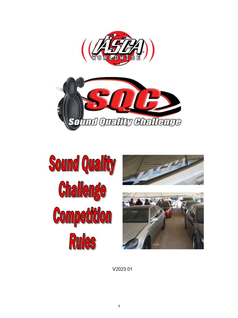 2023 SQC Rules | Download Free PDF | Trunk (Car) | Door
