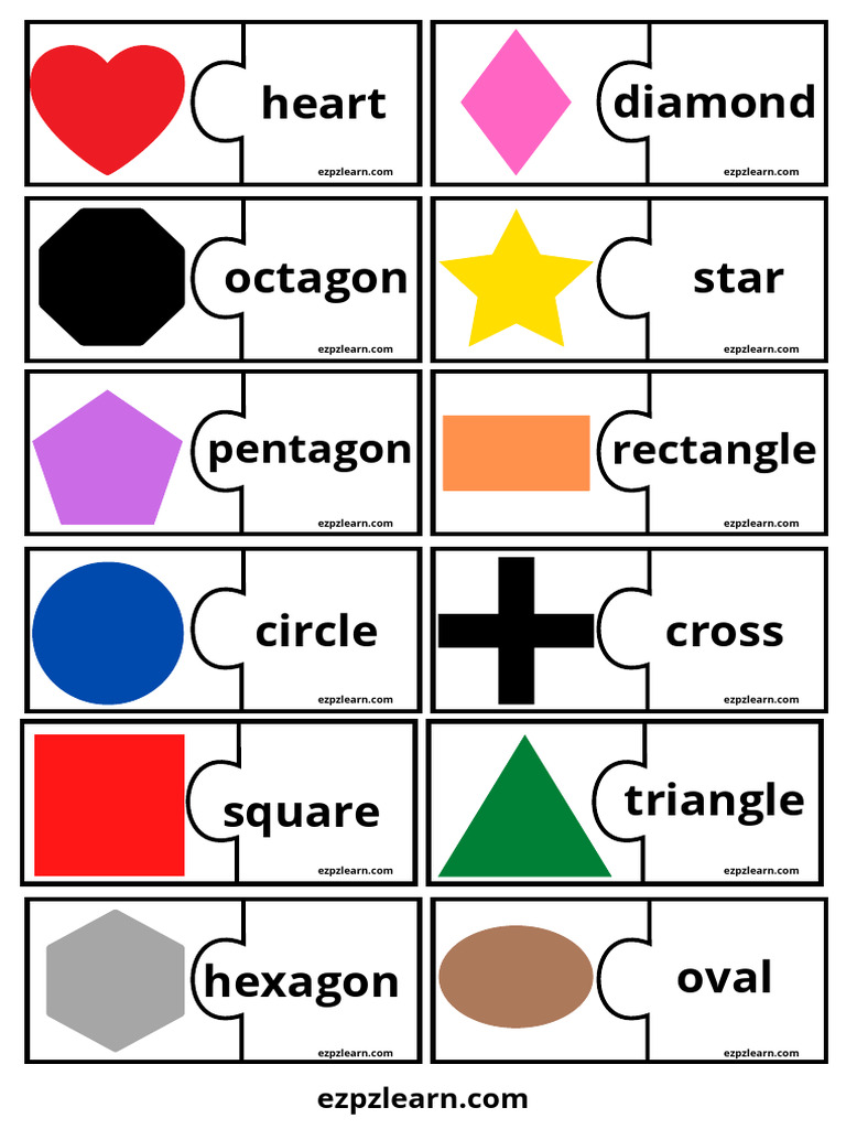 Shapes Puzzle Match Game | PDF