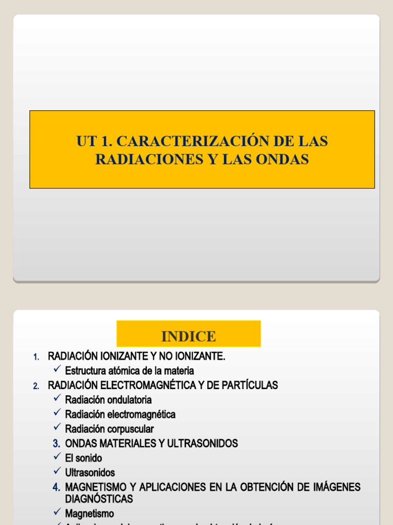 UT1 Fundamentos | PDF | Radiación | Magnetismo