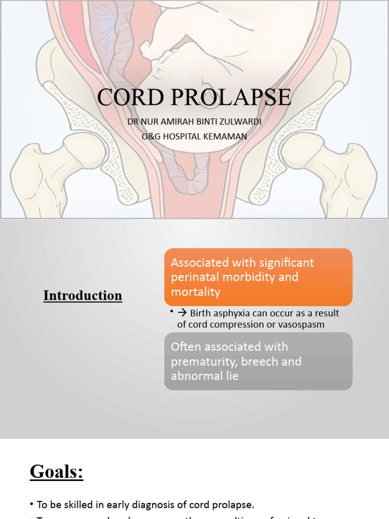 cord prolapse | PDF | Childbirth | Caesarean Section
