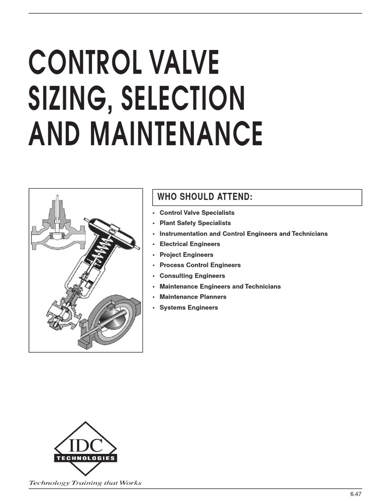 Control Valve Sizing - Selection and Maintenance | PDF | Valve | Actuator