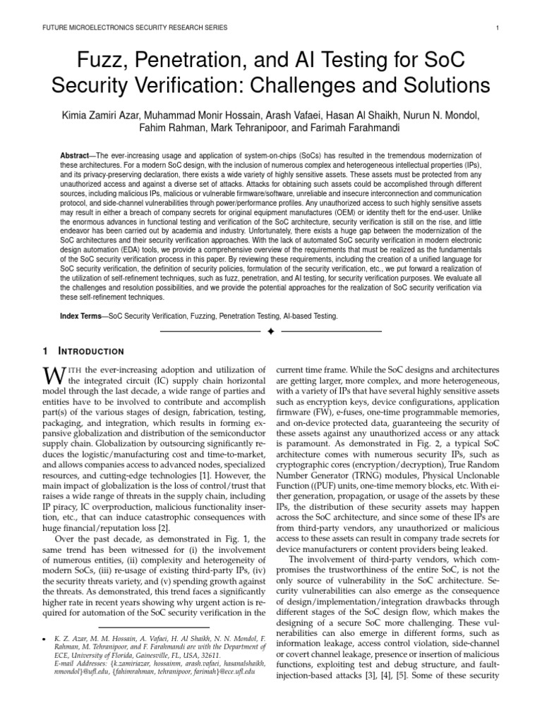 SoC Fuzzing Intro | PDF | Security | Computer Security
