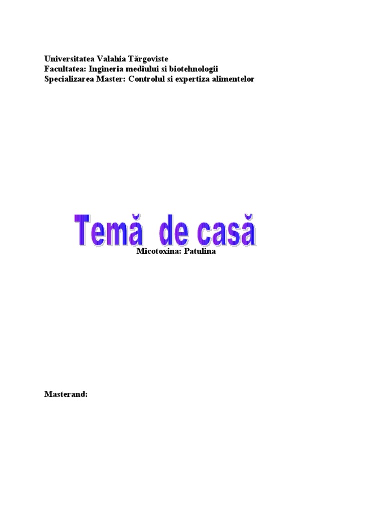 Micotoxina - Patulina | PDF