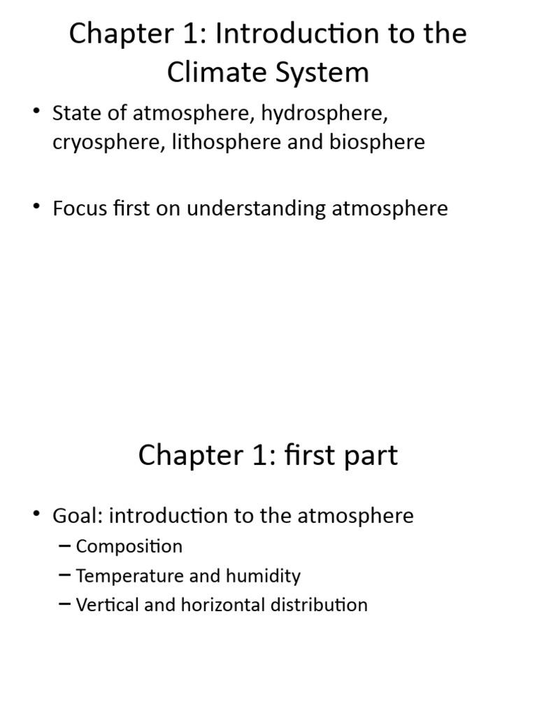 Chapter1 Part1 | Download Free PDF | Atmosphere Of Earth | Atmosphere