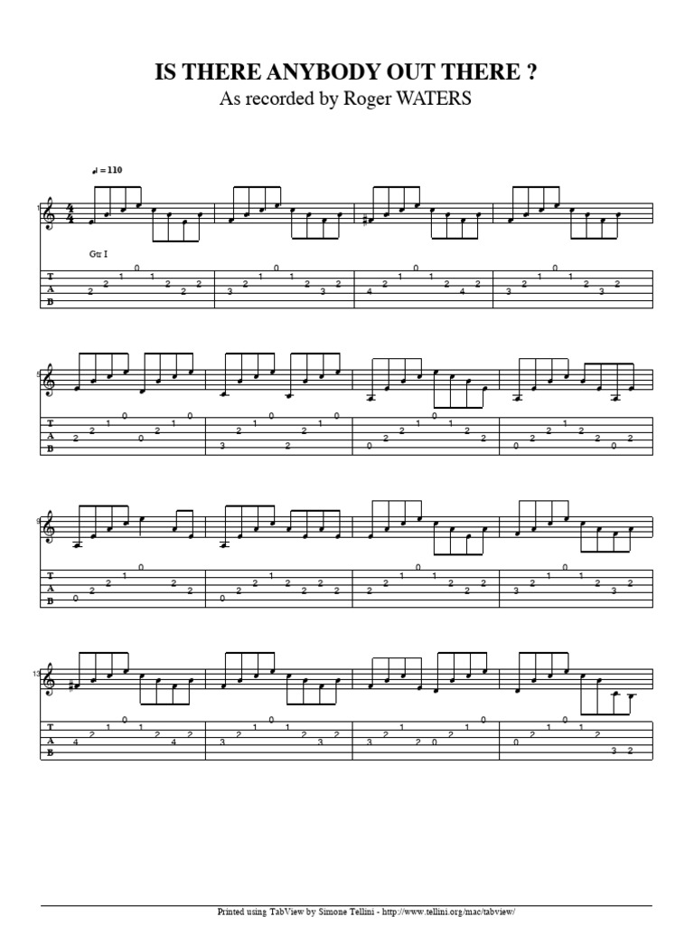 Is There Anybody Out There | PDF