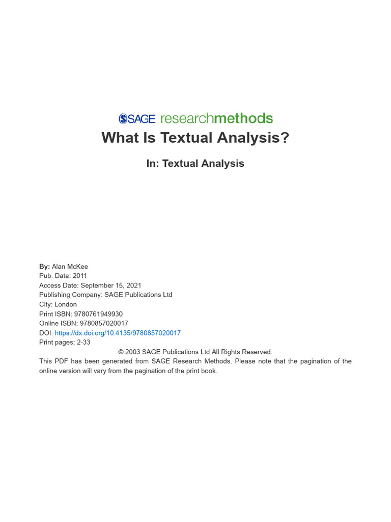 Textual Analysis | PDF | Relativism | Methodology