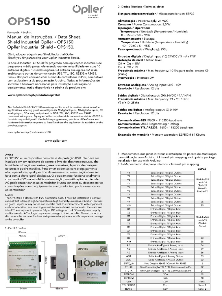 Datasheet OPS150 | PDF