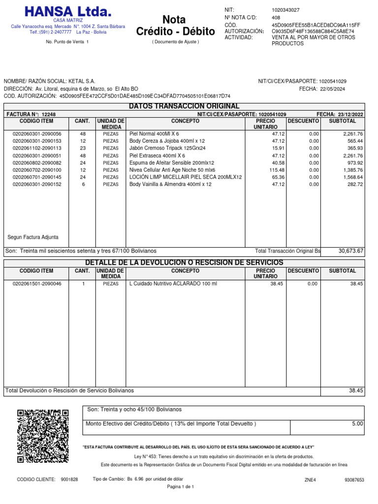 NDC Form6 Ketal Sa 408 | PDF | Pagos | Tecnología bancaria