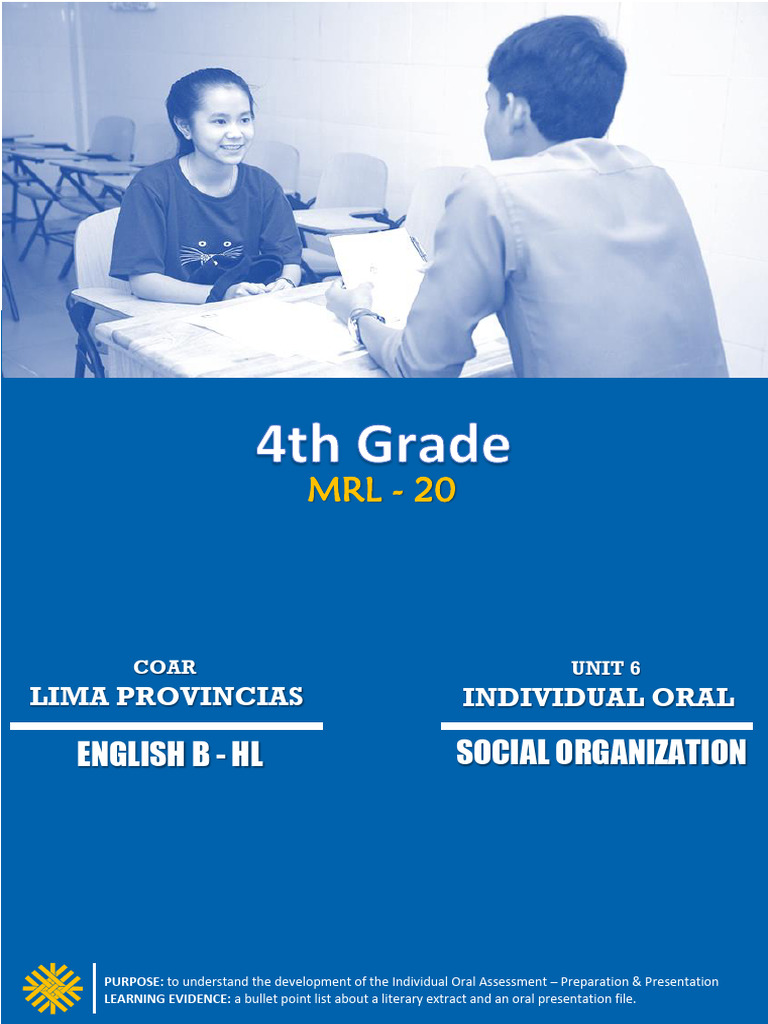 Individual Oral - 1st Part - Overview | PDF | Communication | Grammar