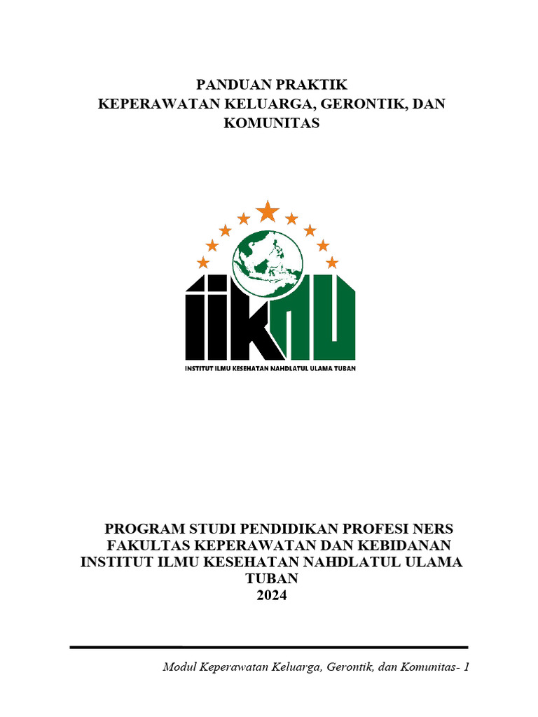 Panduan Keperawatan KELUARGA, Gerontik Dan Komunitas 2024 | PDF