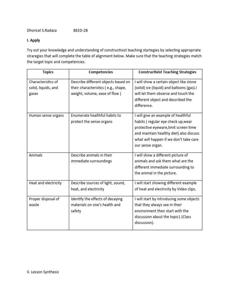 Constructivist Theory in Teaching Science | PDF | Constructivism (Philosophy Of Education) | Gases