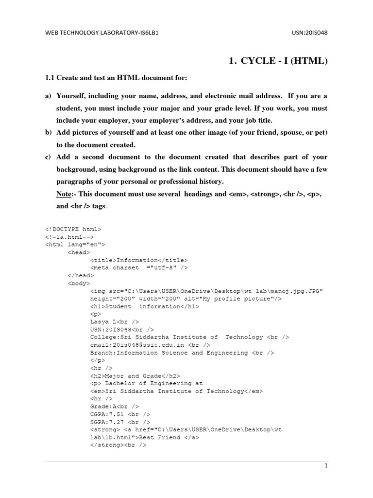 4 Chapters - Content 1 | PDF | Html Element | Html