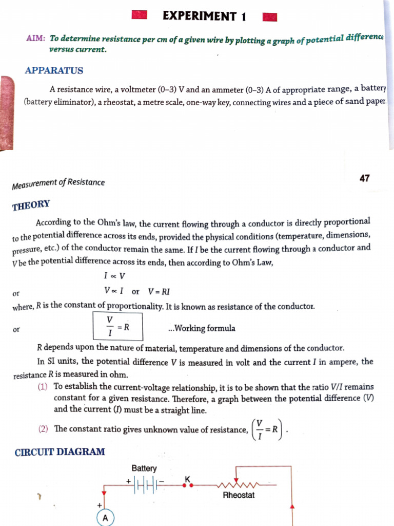 Metre Bridge | Download Free PDF | Voltage | Physical Quantities