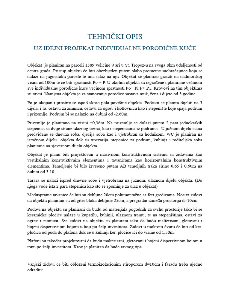 Teh. opis Bojana 2 | PDF