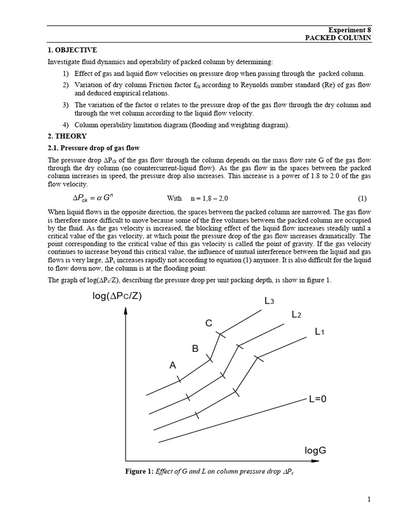 4.Packed Column | PDF | Fluid Dynamics | Gases