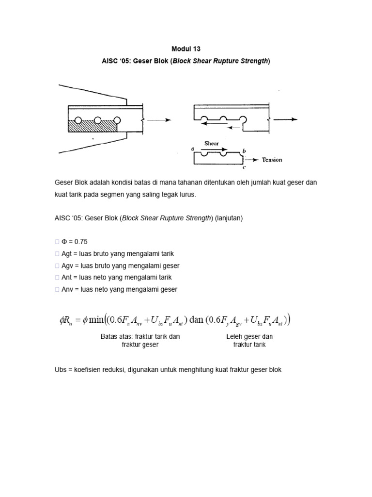Modul Struktur Baja I 13 | PDF