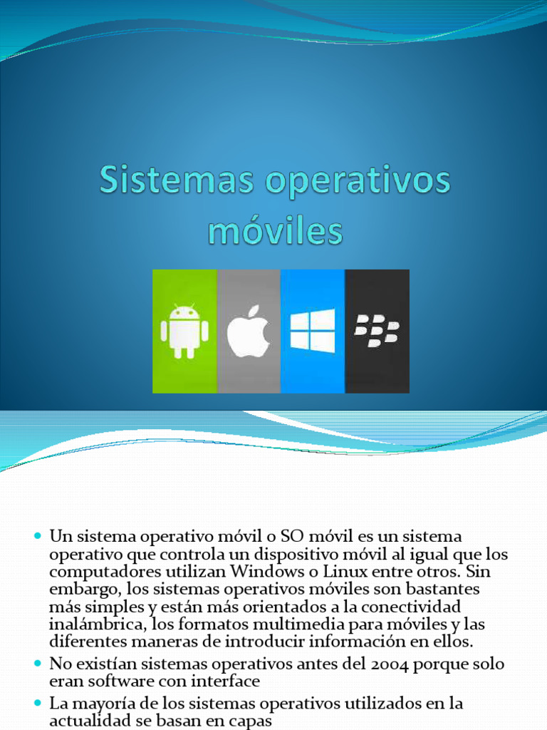 Sistemas Operativos Moviles | PDF | Ios | Android (sistema operativo)