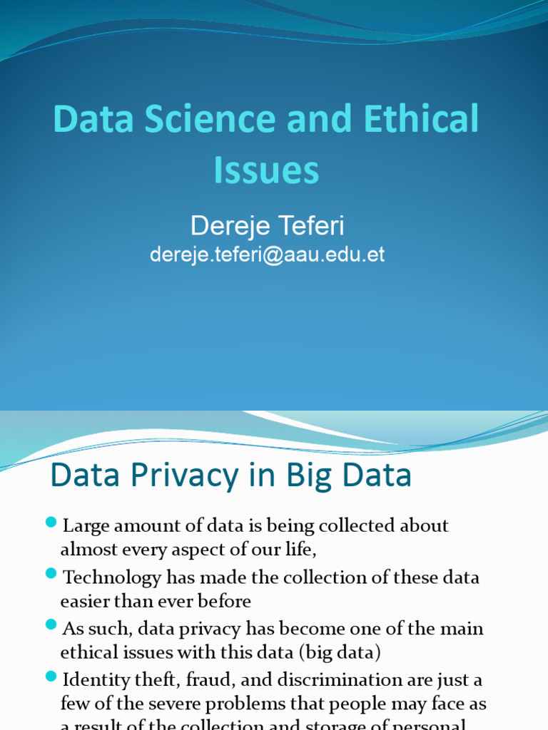 Ethical Issues in Big Data Privacy | PDF | Privacy | Information Privacy