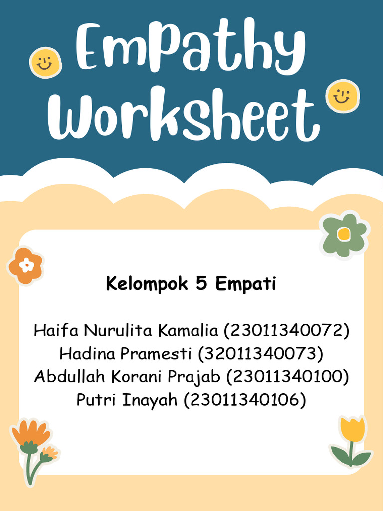 Empathy Worksheet Presentasi | PDF