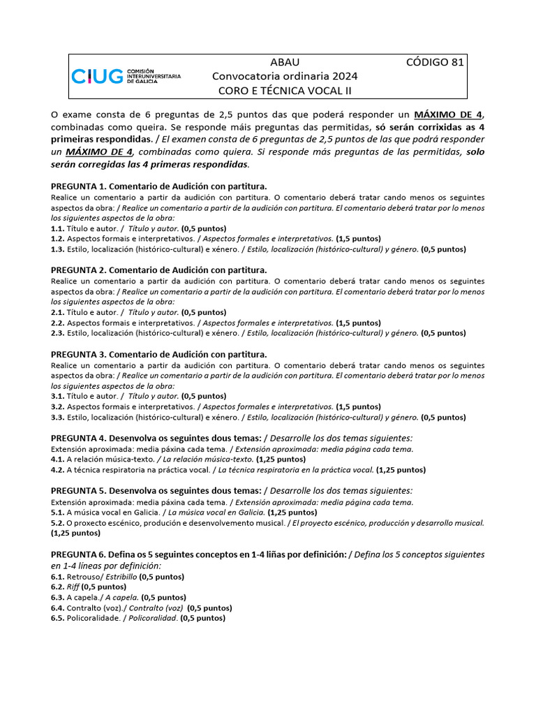 81 Coro | PDF | Musicología | Composiciones Musicales