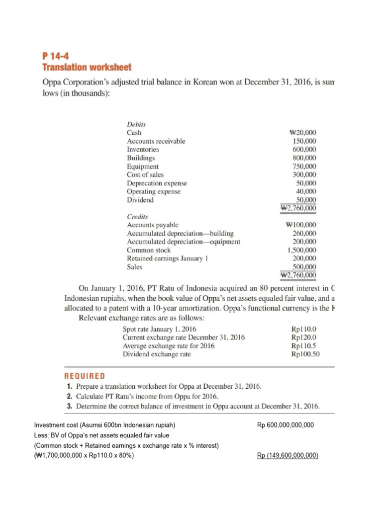 Tugas Sesi 12 - Advance Accounting - Clement Jonathan | PDF | Debits And Credits | Expense