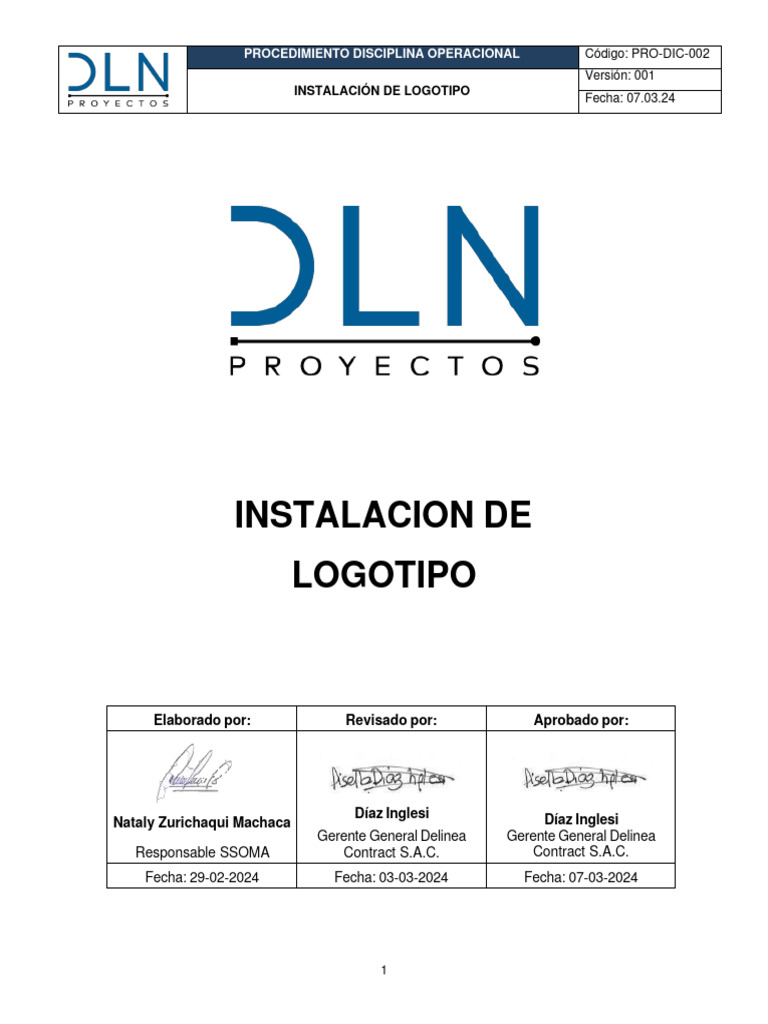 Proc Disciplina-Instalacion Logotipo_dln Mod | PDF | Andamio | Riesgo