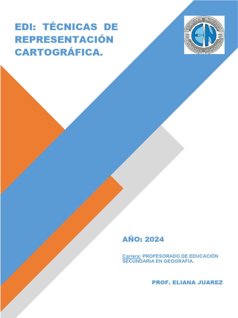 Cuadernillo - EDI - Tecnicas de Rep Cart - 2024 - Prof. Juarez | PDF ...
