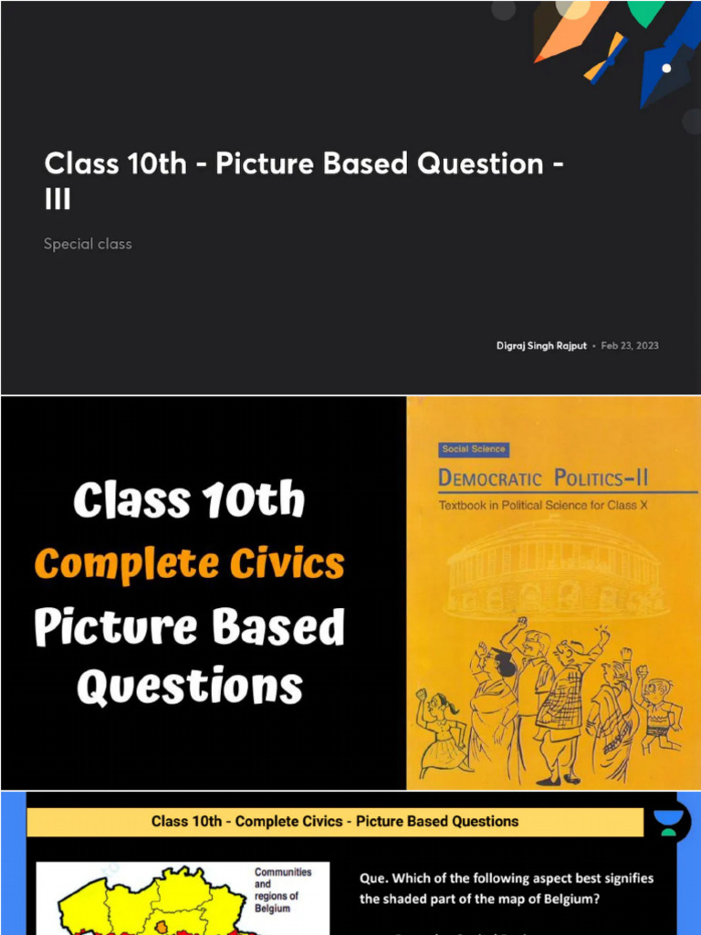 Class 10th Picture Based Question IMP | PDF