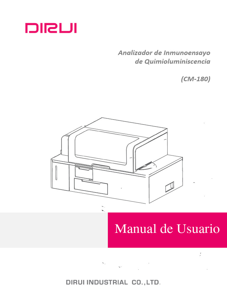 Manual de Usuario del CM-180 Dirui | PDF | Residuos | Microsoft Windows