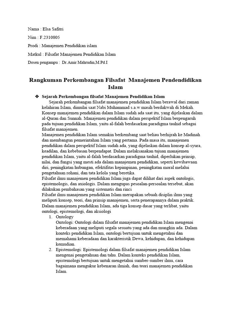 Elsa Safitri Nim F.2310805 | PDF