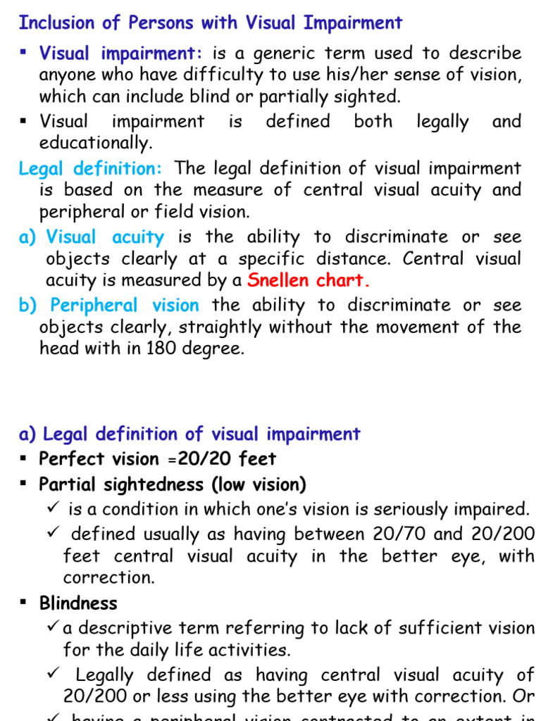 6 Visual | PDF | Visual Impairment | Visual Acuity