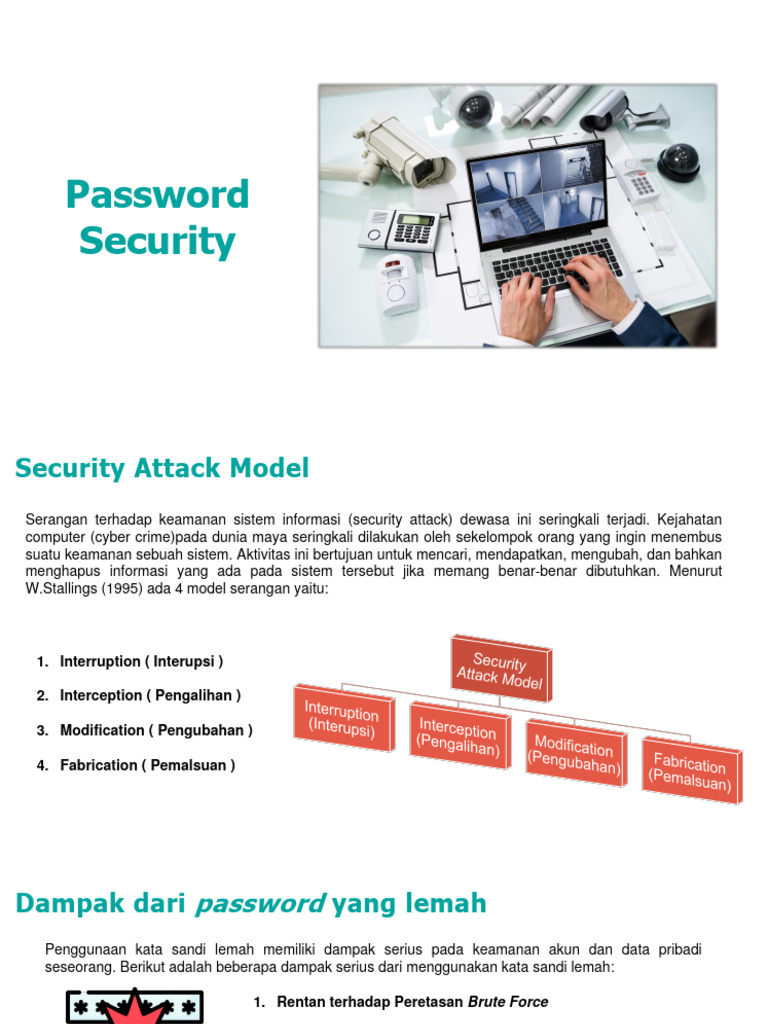 Pertemuan 7 - Keamanan Siber - Password Security | PDF