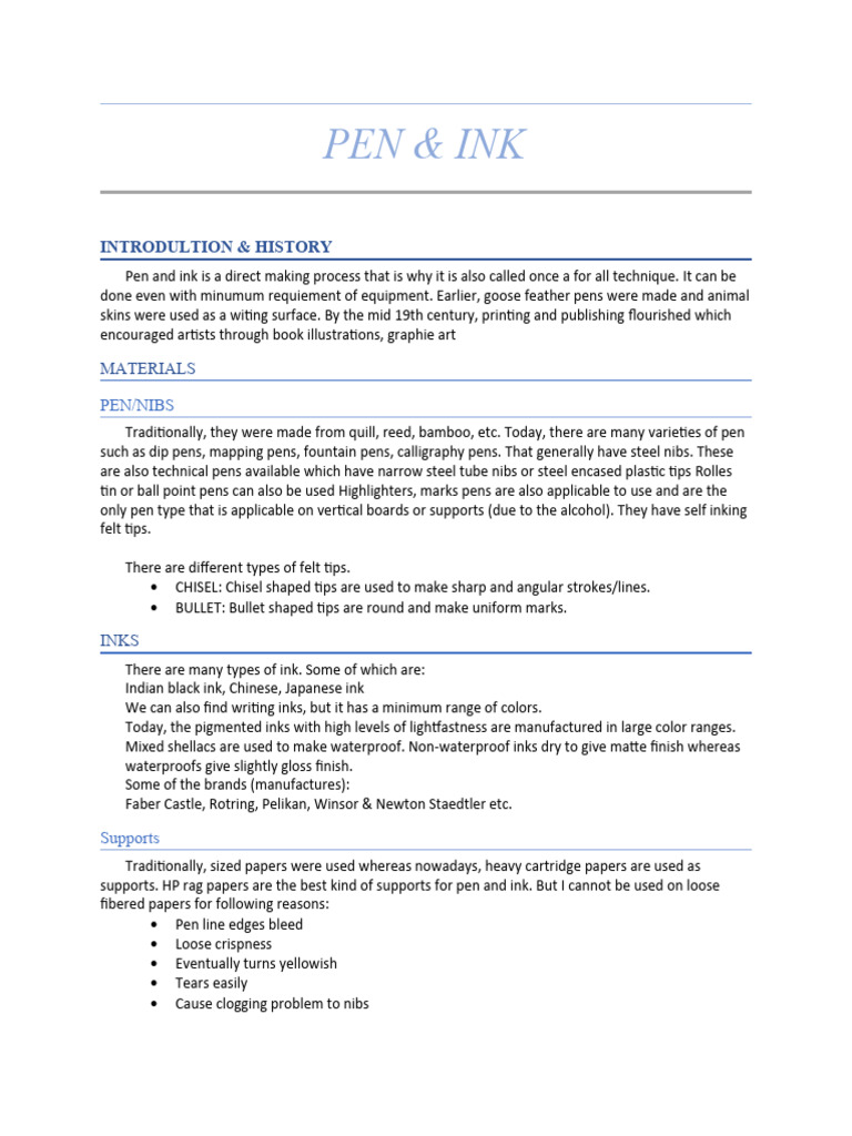 PEN | Download Free PDF | Pen | Ink