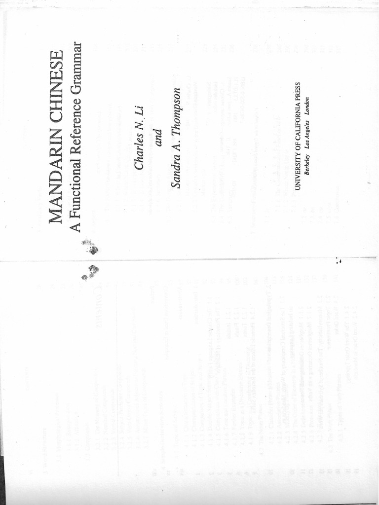 Fonética. Gramática de Li y Thompson | PDF