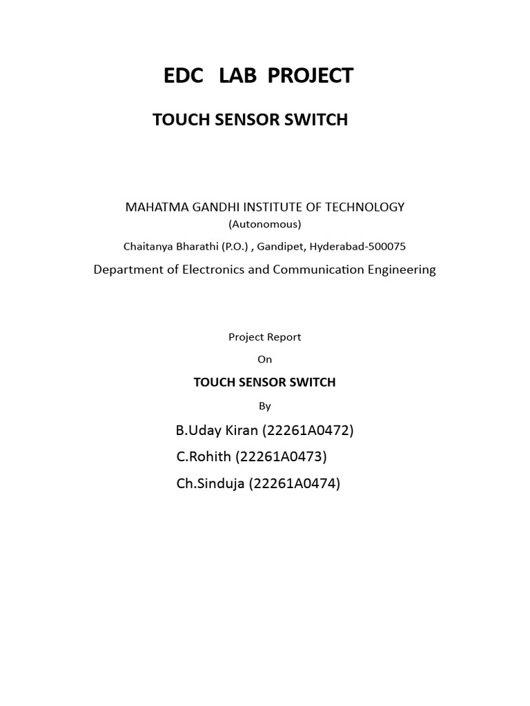 Edc Lab Project | PDF | Electronic Component | Electrical Network