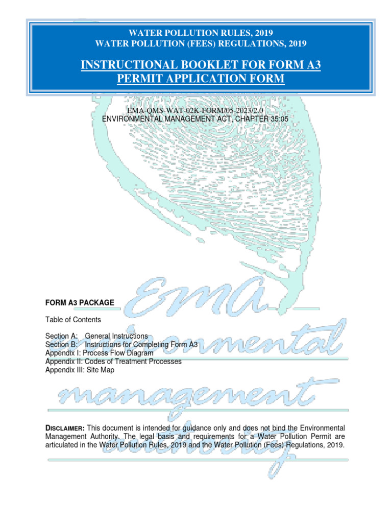 Water Pollution Permit Application Guide | PDF | Sewage Treatment ...